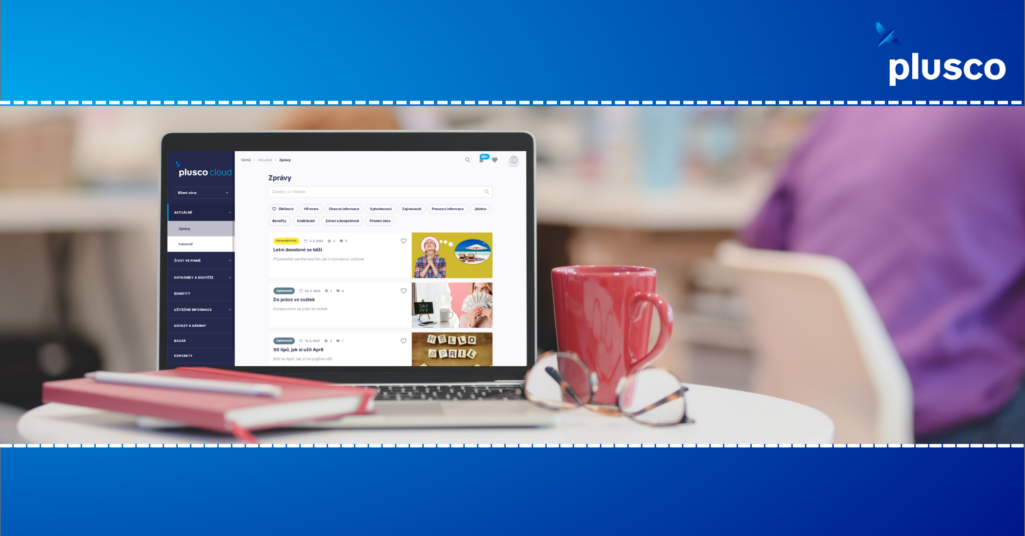 Přizpůsobte si své Plusco aneb nové menu „na míru“ - PLUSCO - APLIKACE PRO INTERNÍ KOMUNIKACI